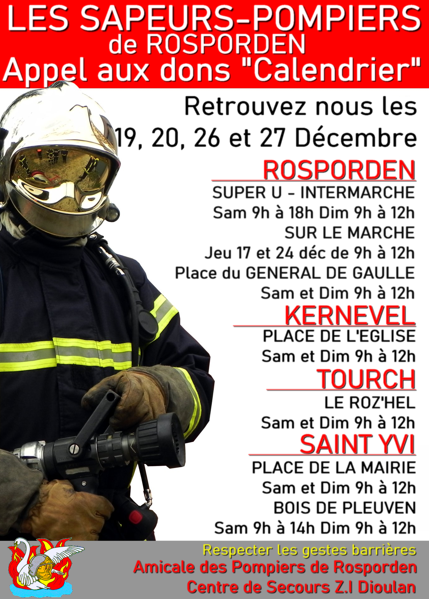 Calendrier Pompiers - Mairie de Saint-Yvi